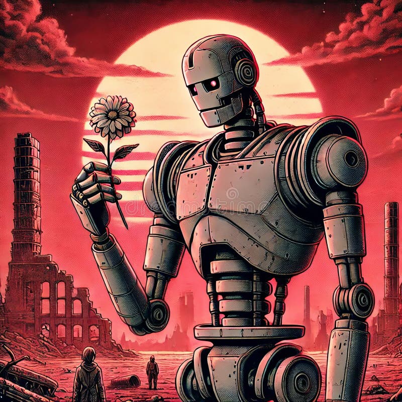 Beauty in a Desolate Future Stock Illustration - Illustration of ...