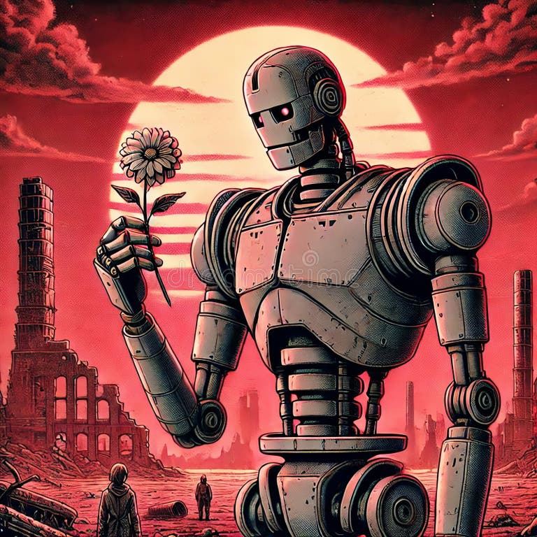 Beauty in a Desolate Future Stock Illustration - Illustration of ...