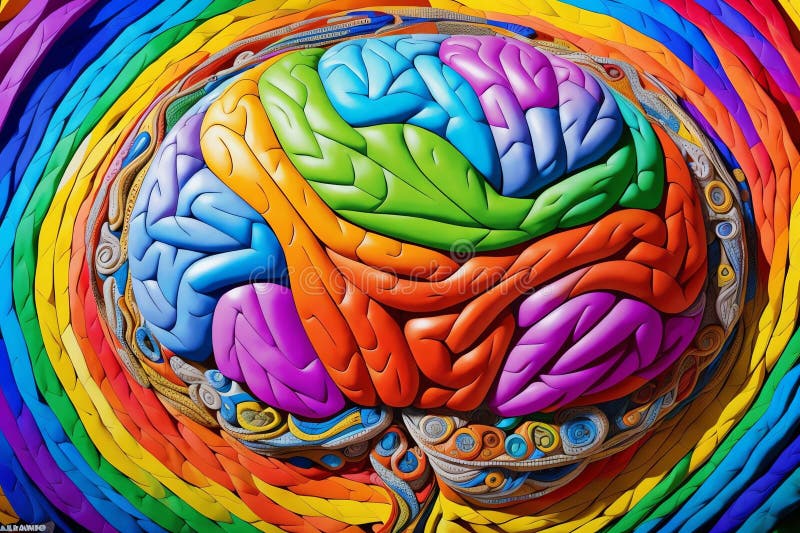 The Beauty of Different Minds.AI Generated Stock Illustration ...