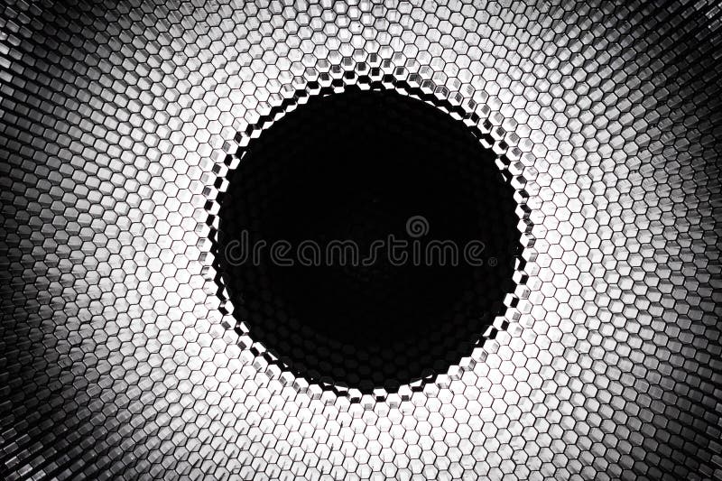 Beauty Dish Light Modifier with Honeycomb Grid Detail Stock Image ...