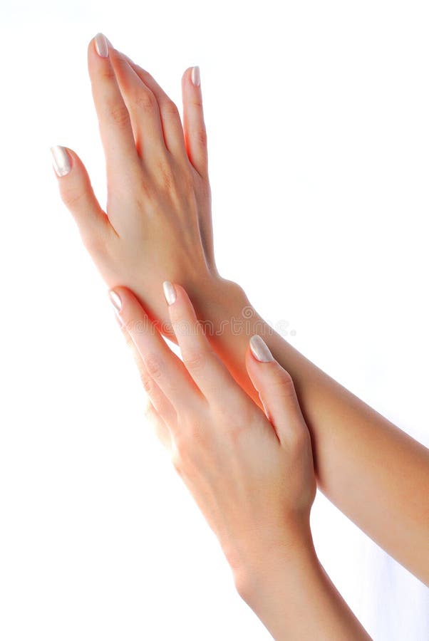 Two wide open woman hands stock photo. Image of hands - 2316158