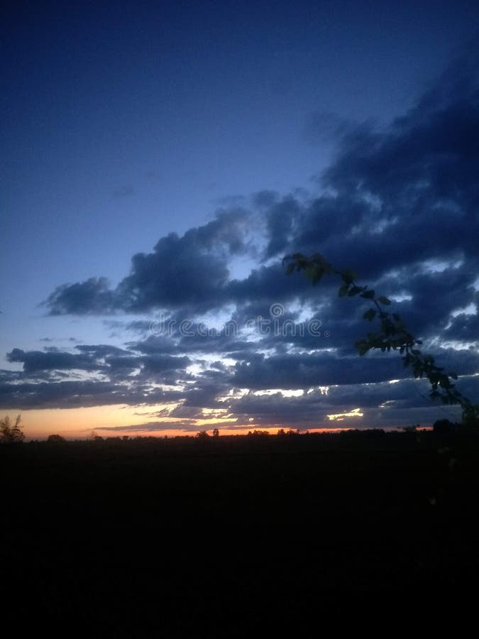 The Beauty of the Evening Sky and Warm Weather with Hot Chocolate ...