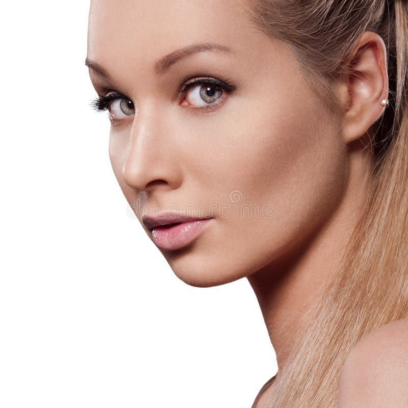 Beauty face stock image. Image of glamour, natural, head - 24267675