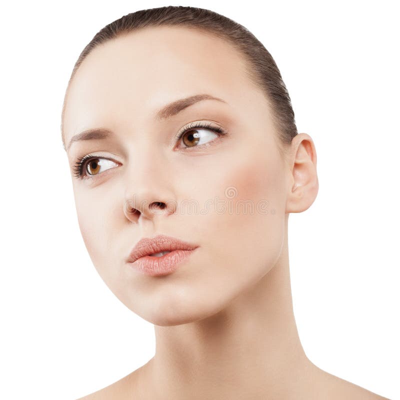 Beauty Face of Beautiful Woman Stock Photo - Image of girl, isolated ...