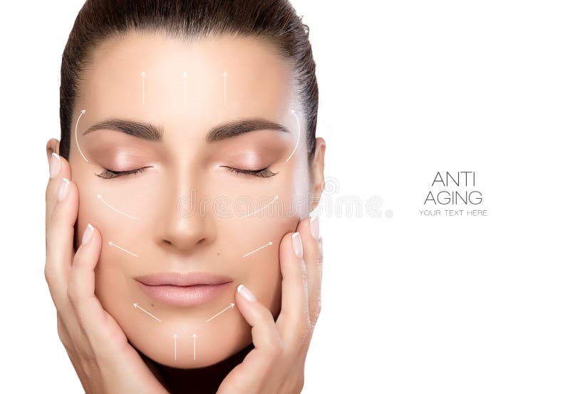 Beauty Face Spa Woman Surgery And Anti Aging Concept Stock Image