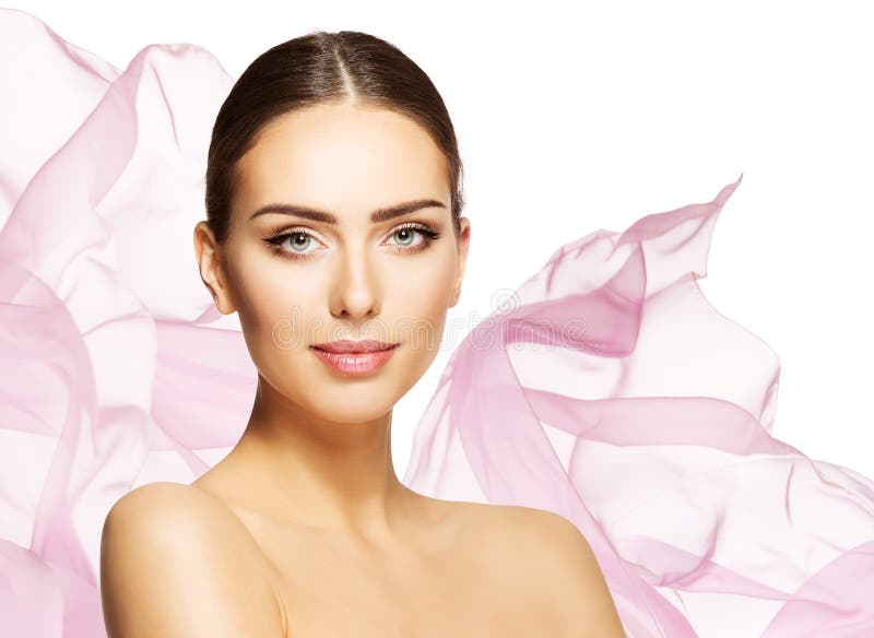 Skin Care Beauty Woman Face Lips And Hands Natural Skincare Stock