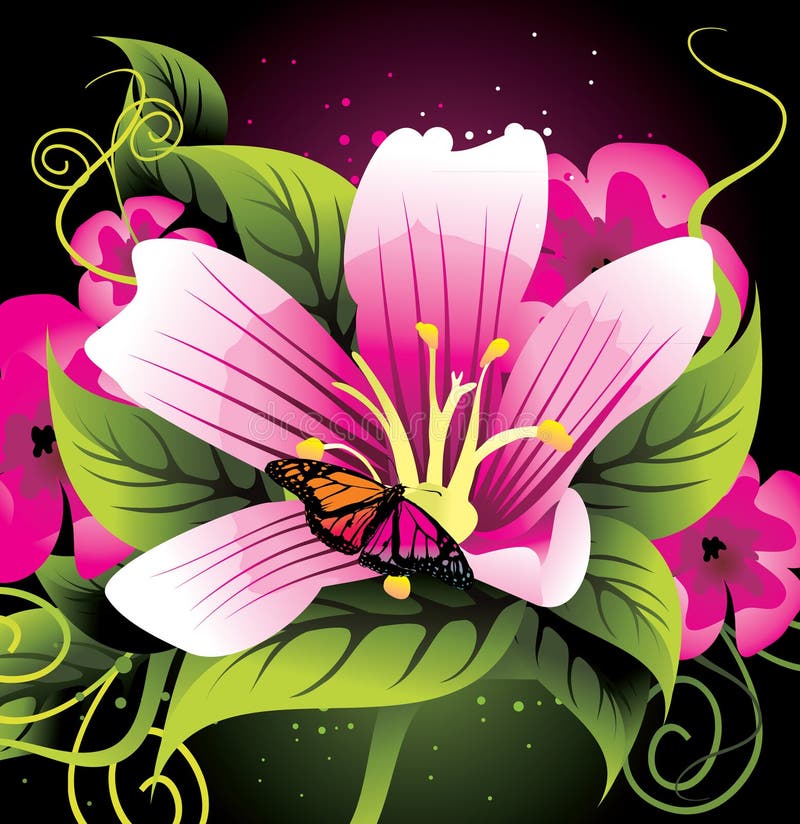 Sun Flower Close Up Drawing. Helianthus Annuus. Isolated Cartoon Stock ...