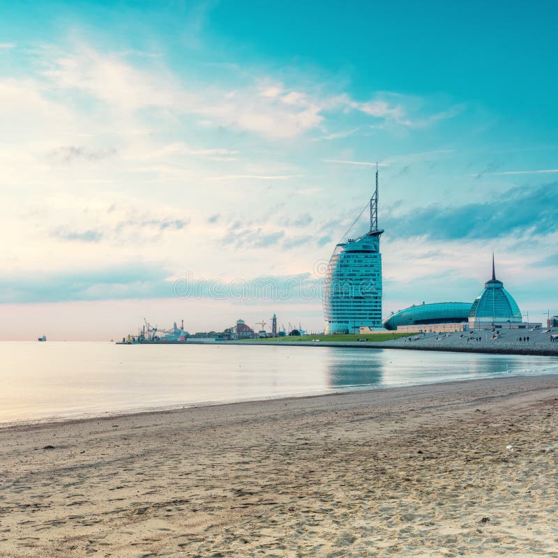 Bremerhaven Beach stock image. Image of looking, landscape - 98092163