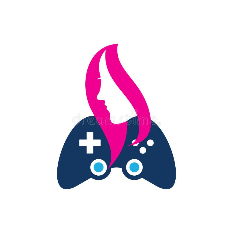 Beauty Game Logo Icon Design Stock Vector - Illustration of icon, girl ...