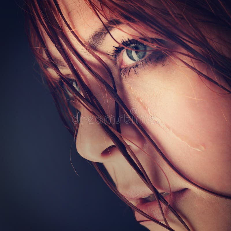 Beauty girl cry stock image. Image of grieve, eyes, negativity - 47461733