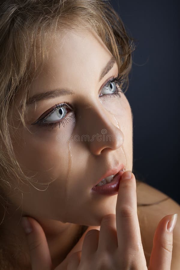 Girl cry stock photo. Image of black, despair, loss, adult - 25784396