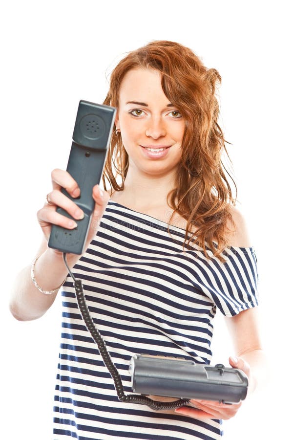 Beauty Girl With Phone Picture. Image: 8311956