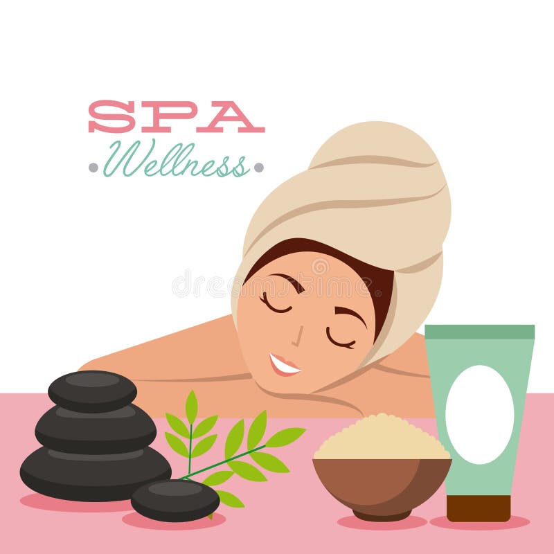 Beauty girl spa stock vector. Illustration of hairstyle - 93339934