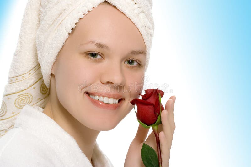 Beauty Girl In Towel After Shower Stock Image Image Of Lovely Parlor