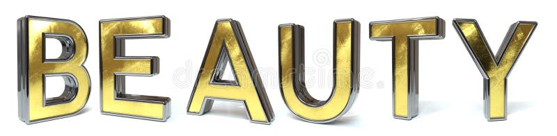 The beauty word in bubble stock illustration. Illustration of flat ...