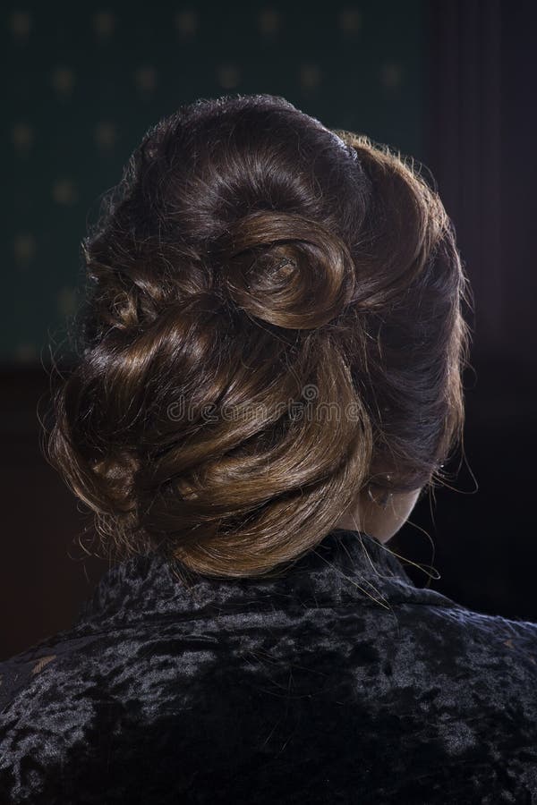 Beauty hairstyle close-up stock photo. Image of gorgeous - 98435336