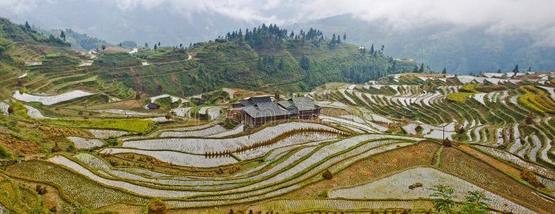 The Beauty of Hani Terrace 3# Stock Image - Image of cloud, mountain ...