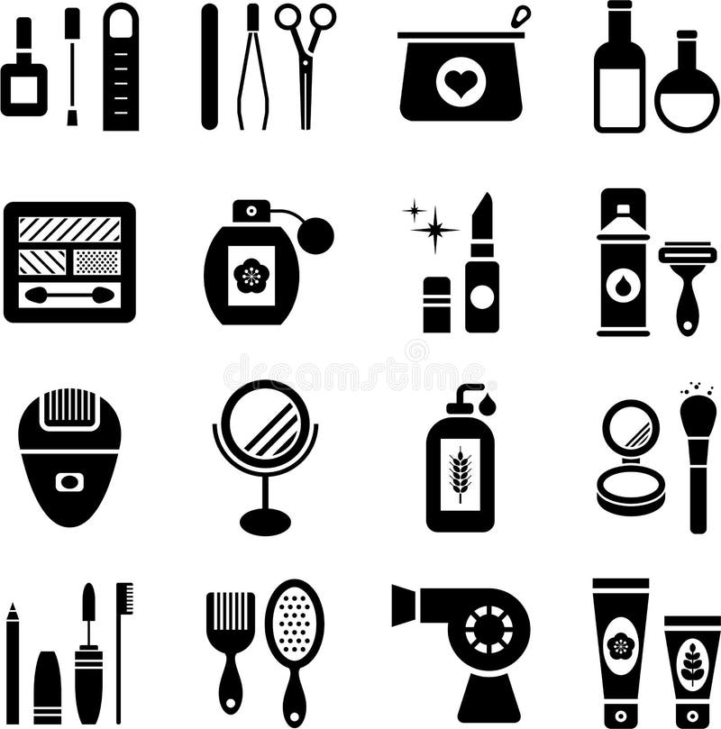 Beauty icons stock vector. Illustration of fashion, catwalk - 27015052