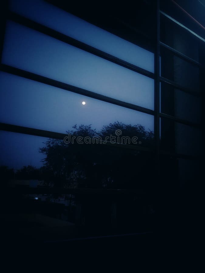 Moon in window stock photo. Image of outdoors, midnight - 18083638