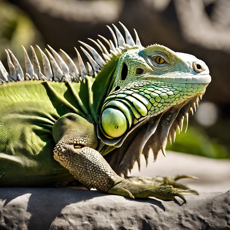 The Beauty of Iguana Skin stock illustration. Illustration of agility ...