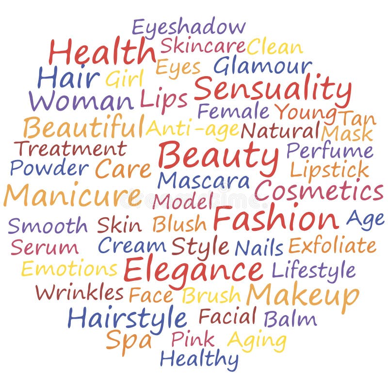 Beauty stock vector. Illustration of word, collage, lifestyles - 42380352