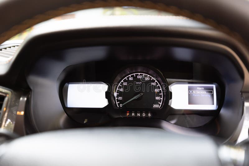Beauty Inside the Car and Modern Technology Inside the Car. Stock Image ...