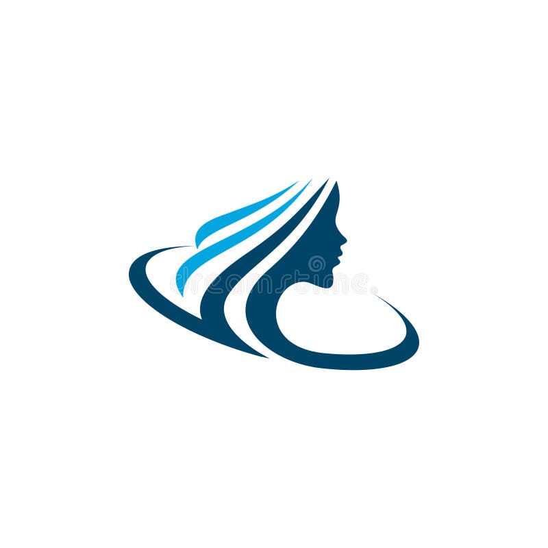 Beauty lady logo icon stock vector. Illustration of silhouette - 255155377