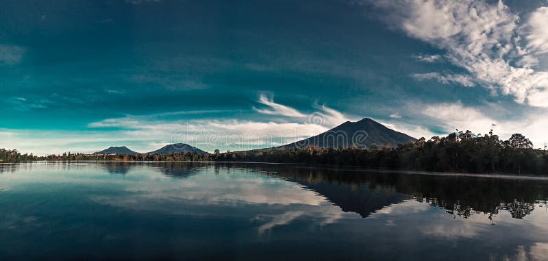 The Beauty of Lake Pauh in the District of Merangin Stock Image - Image ...