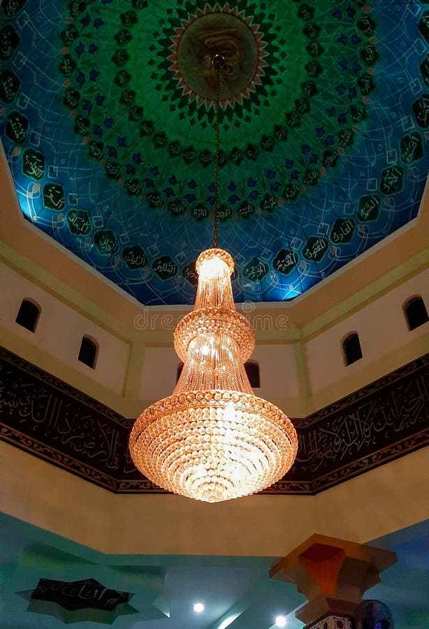 Beauty of Lamp of Mosque stock photo. Image of mosque - 265900914