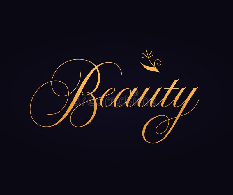 Beauty Lettering Stock Illustrations – 132,651 Beauty Lettering Stock ...