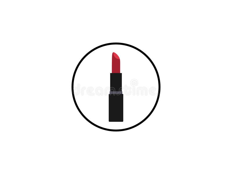 Beauty, Lipstick, Makeup Icon. Vector Illustration, Flat Design Stock ...