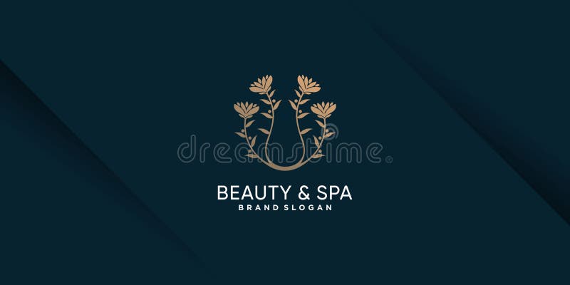 Beauty Logo Design with Creative Abstract Concept Premium Vector Stock ...