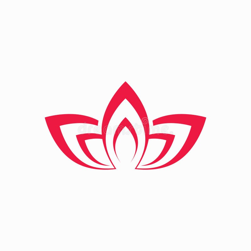 Beauty Lotus Flowers Logo Template Icon Stock Vector - Illustration of ...