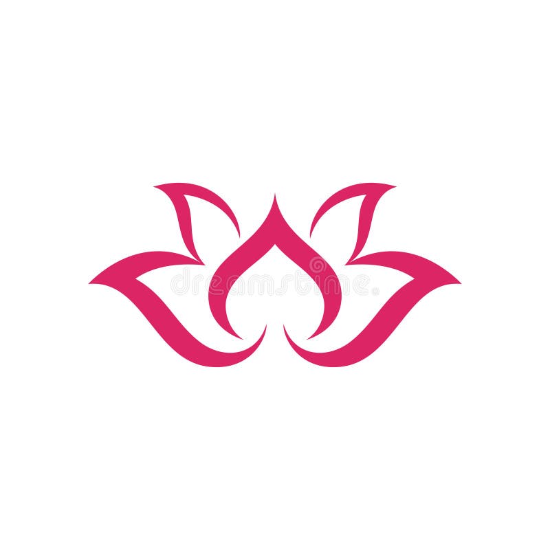 Beauty Lotus Flower Logo Spa Logo Vector Yoga and Therapy Symbol Stock ...