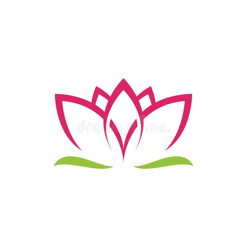 Beauty Lotus Flower Logo Spa Logo Vector Yoga and Therapy Symbol Stock ...