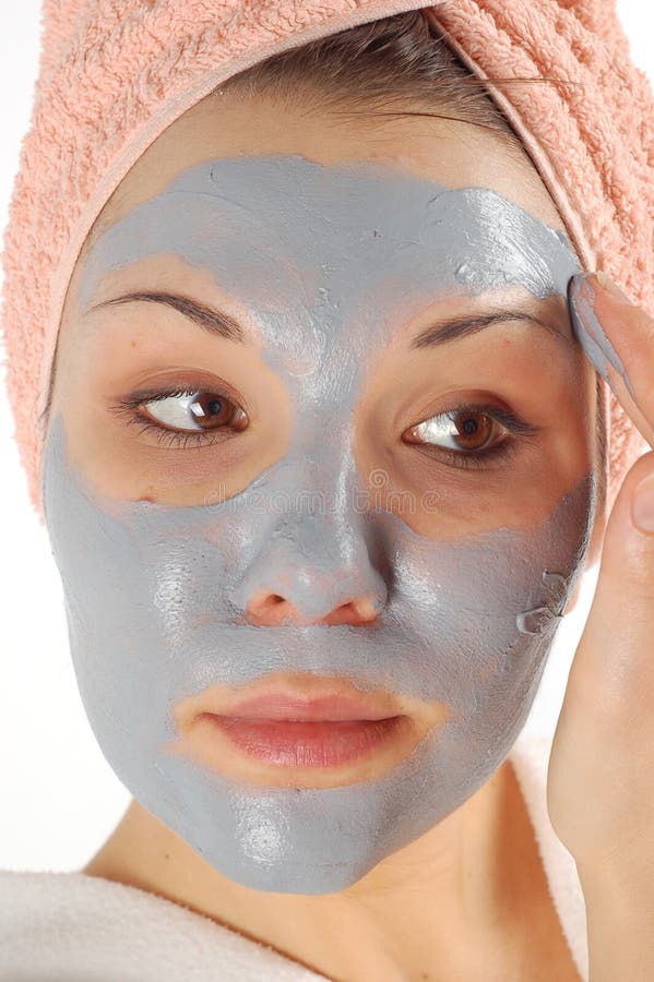 Beauty mask #19 stock photo. Image of brunette, moisturize - 2065250