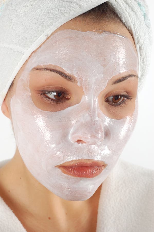 Beauty mask #19 stock image. Image of perfumes, brunette - 2065895
