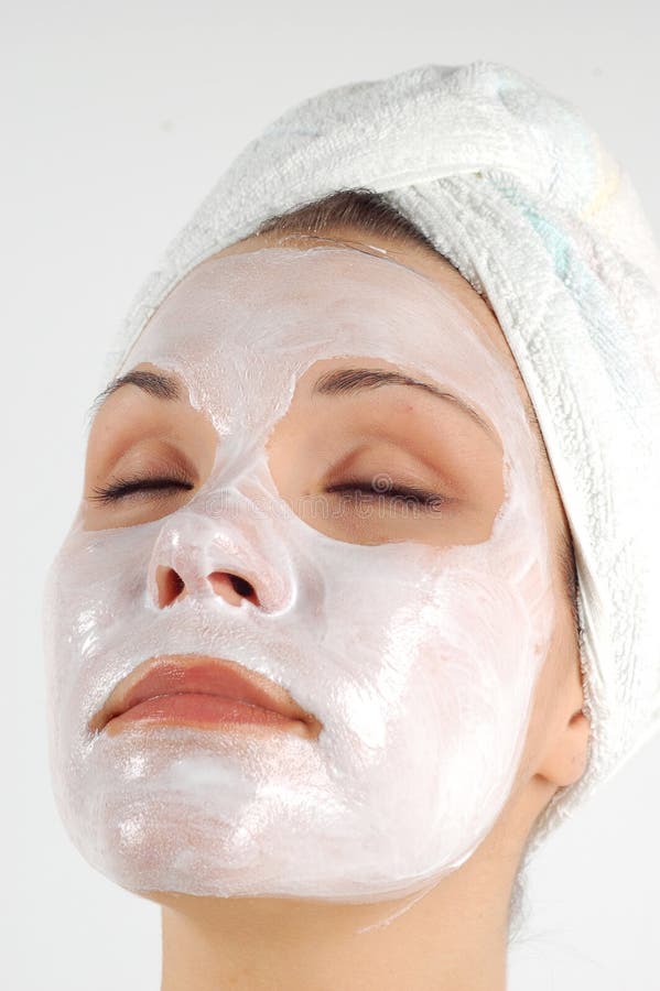 Spa Facial Mask Hands on stock photo. Image of natural - 2514664