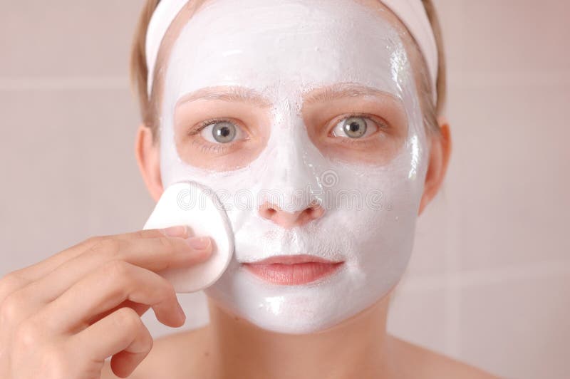 Beauty mask stock image. Image of water, beautiful, alga - 2613745