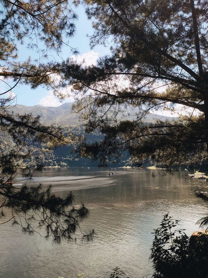 The beauty of Menjer Lake stock image. Image of menjer - 305486451