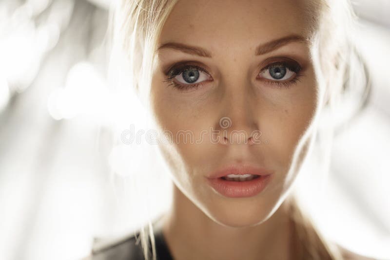 Beauty model face stock image. Image of light, girl - 101783587