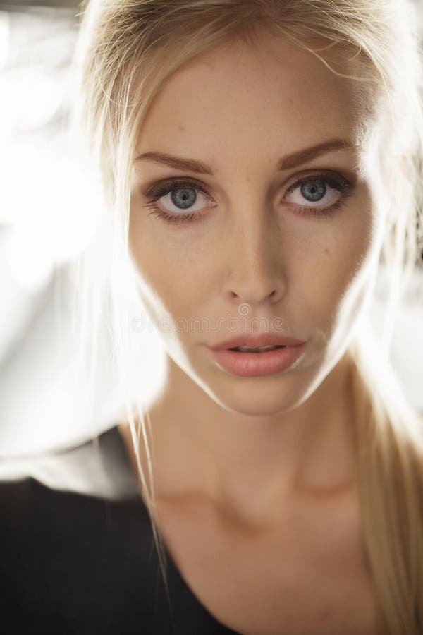 Beauty model face stock photo. Image of makeup, attractive - 101784336