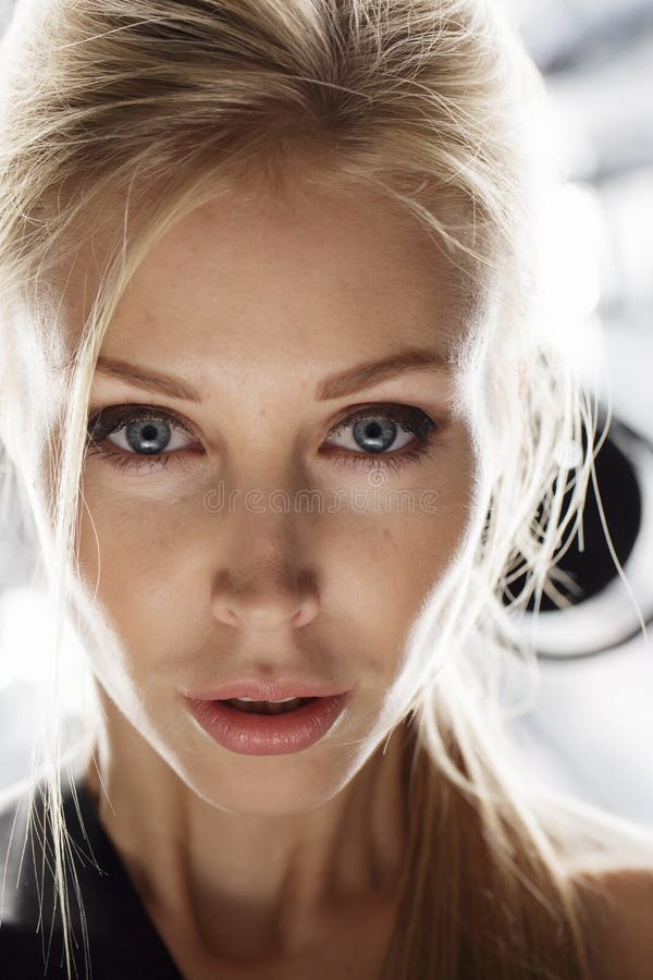 Beauty model face stock photo. Image of glamour, blond - 101785718