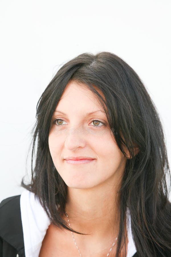 Beauty Model Take in White Studio Stock Photo - Image of white, studio ...