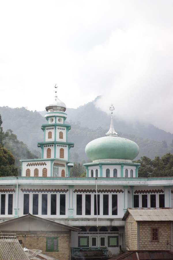 The Beauty of the Mosque Dome in the Countryside Stock Photo - Image of ...