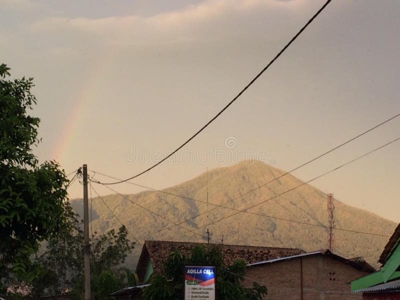 The Beauty of Mount Tanggamus is Accompanied by a Rainbow in the ...
