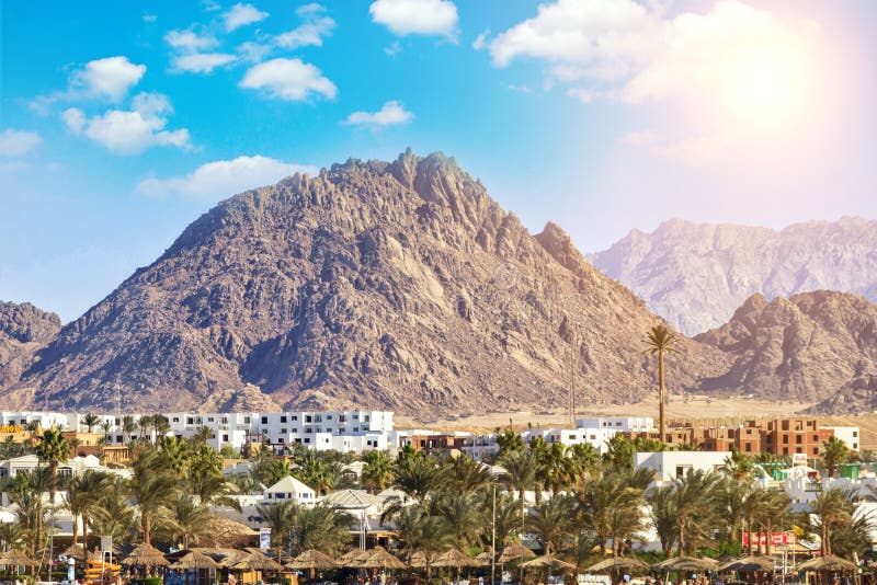 The Beauty of the Mountains of the Sinai Peninsula in Egypt. Panoramic ...