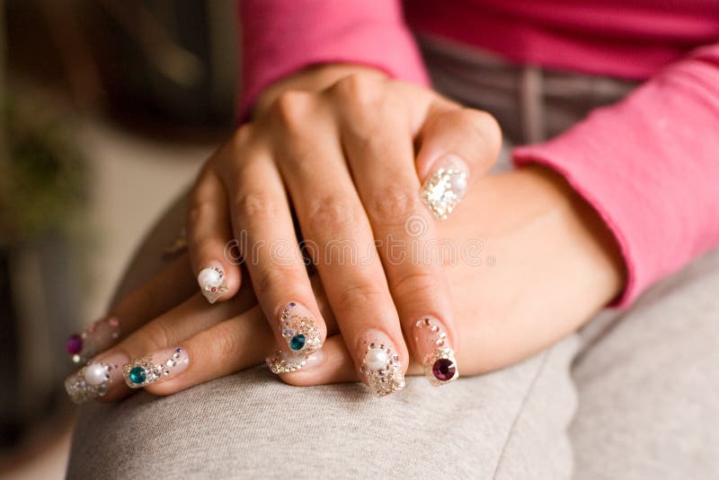 Beauty nail stock image. Image of women, fingernail, fashion - 21959595