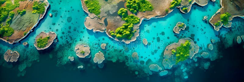 Beauty of Natural Archipelagos from Above, Highlighting the Patterns ...