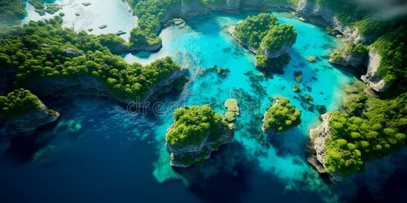 Beauty of Natural Archipelagos from Above, Highlighting the Patterns ...